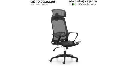 Ghế xoay làm việc văn phòng lưng lưới có tựa đầu nhập khẩu cao cấp HCM CM4545-M 34033612 ...