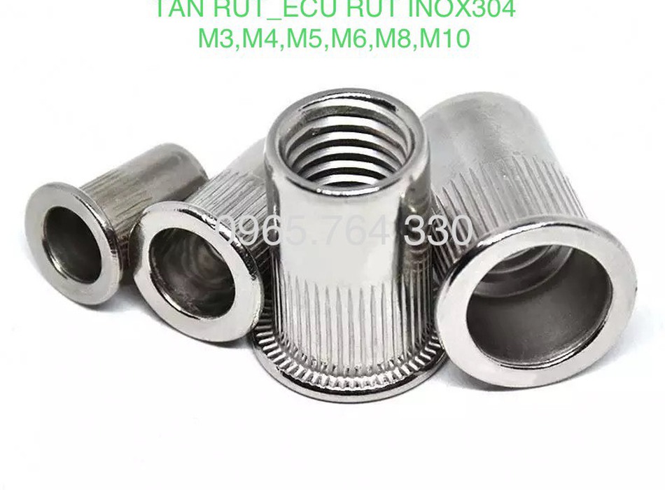 Tán Rút Ecu Rút Inox 304 M3 M4 M5 M6 M8 M10 32988805 | Rongbay.com