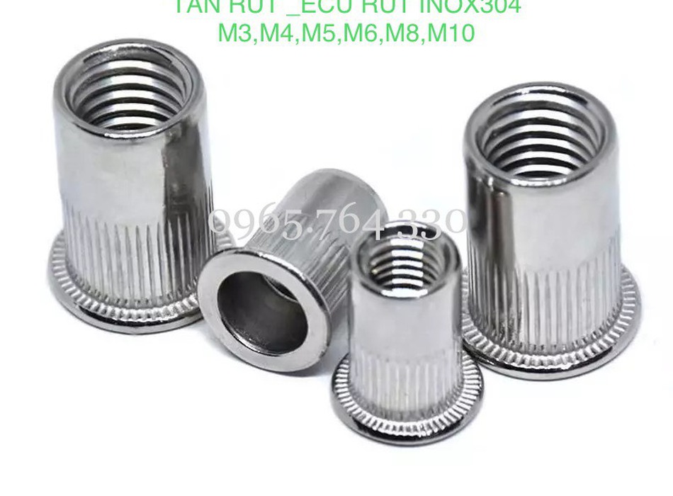 Tán Rút Ecu Rút Inox 304 M3 M4 M5 M6 M8 M10 32988805 | Rongbay.com