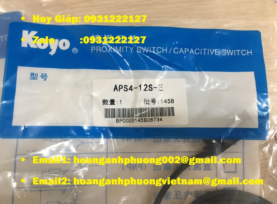 Aps3-12Gmd-E2 Cảm Biến Tiệm Cận Koyo 30852341 | Rongbay.com