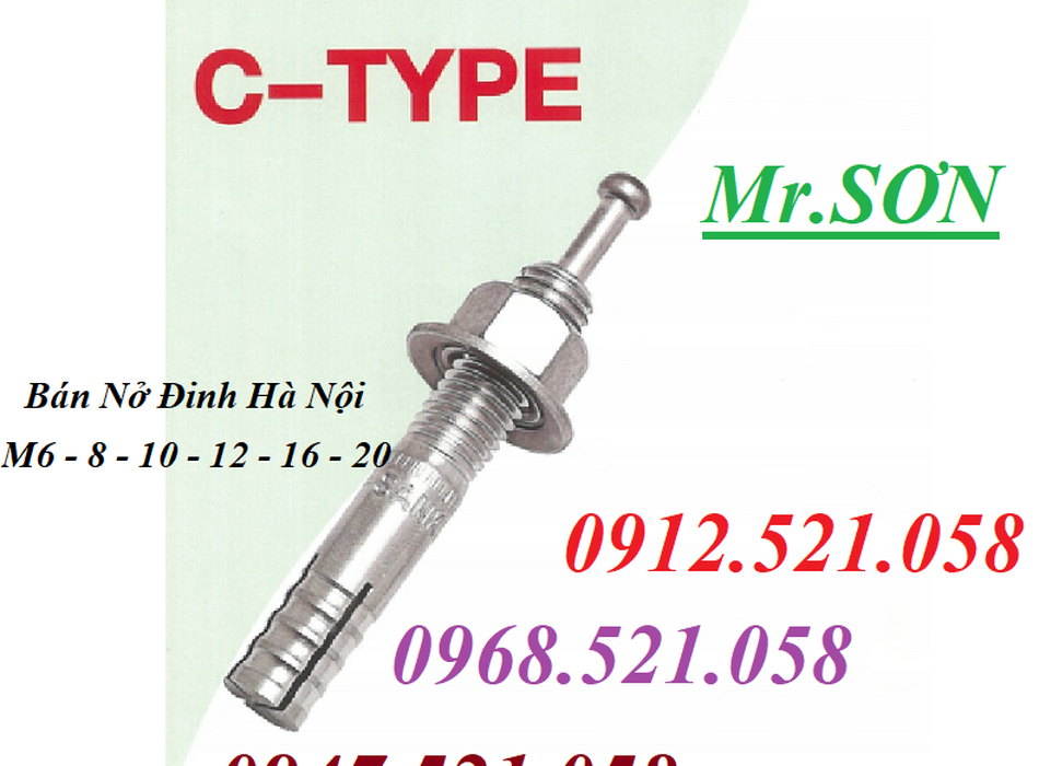 Cung ấp Nở mắt inox M10 x 80,nở mắt thép mạ M16 x 150,nở sắt móc tròn ...