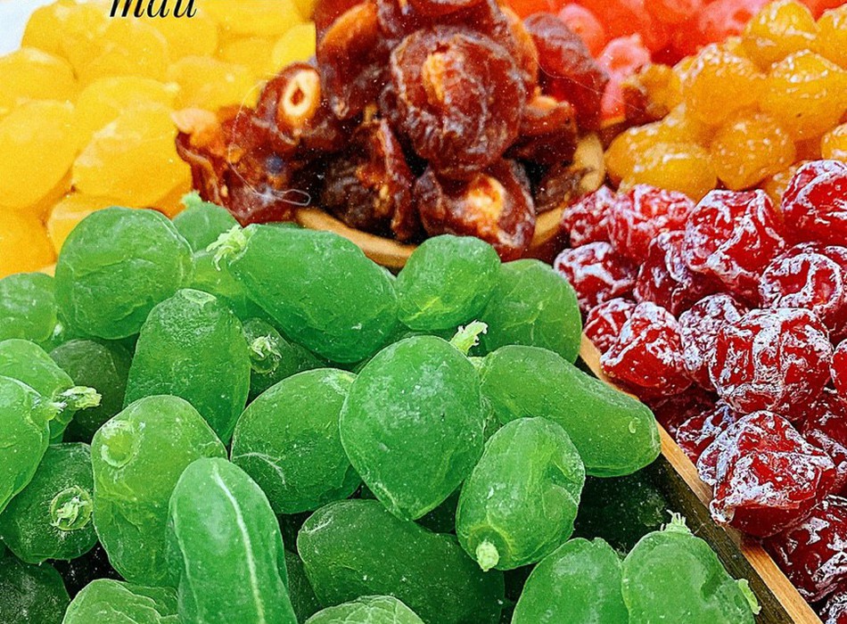 Hủ 500gr mix mận cơm, oliu vàng, đào chẻ, oliu hồng, oliu xanh, xí muội ...