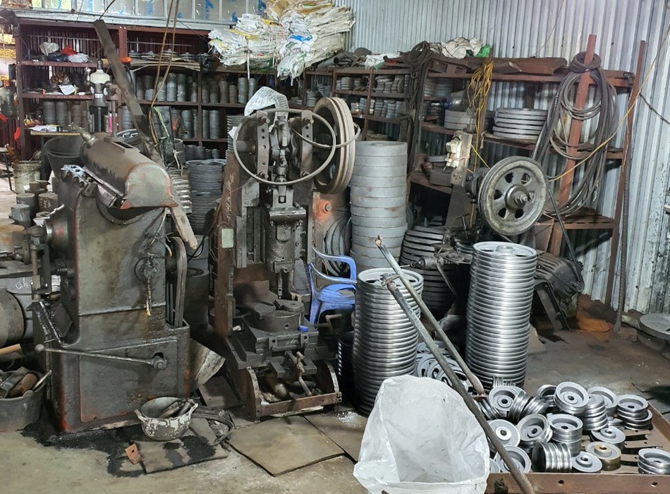 Puly gang, buly gang, gối đỡ, tay quay, bánh xe gang Hà nội 32198020 ...