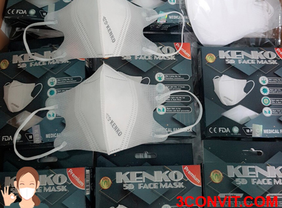 Hộp 10 chiếc khẩu trang y tế 5D FACE MASK Kenko 32744063 | Rongbay.com